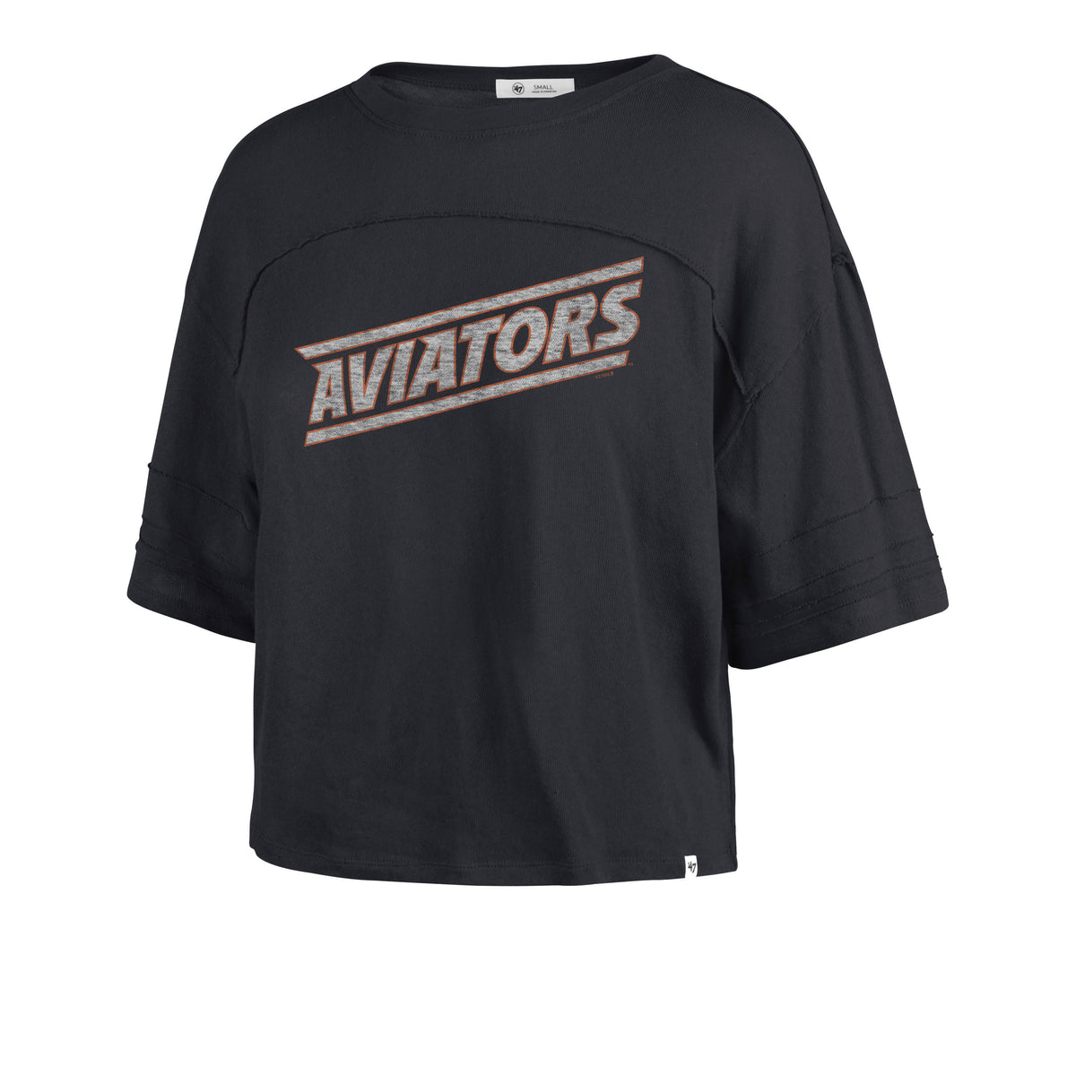 Women's Aviators Navy Short Sleeve '47 STEVIE Crop Tee – The Fly Zone