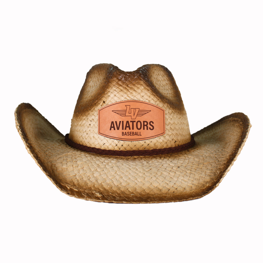 Outdoor Cap Winged LV Aviators Baseball Leather Patch Cowboy Hat – The ...