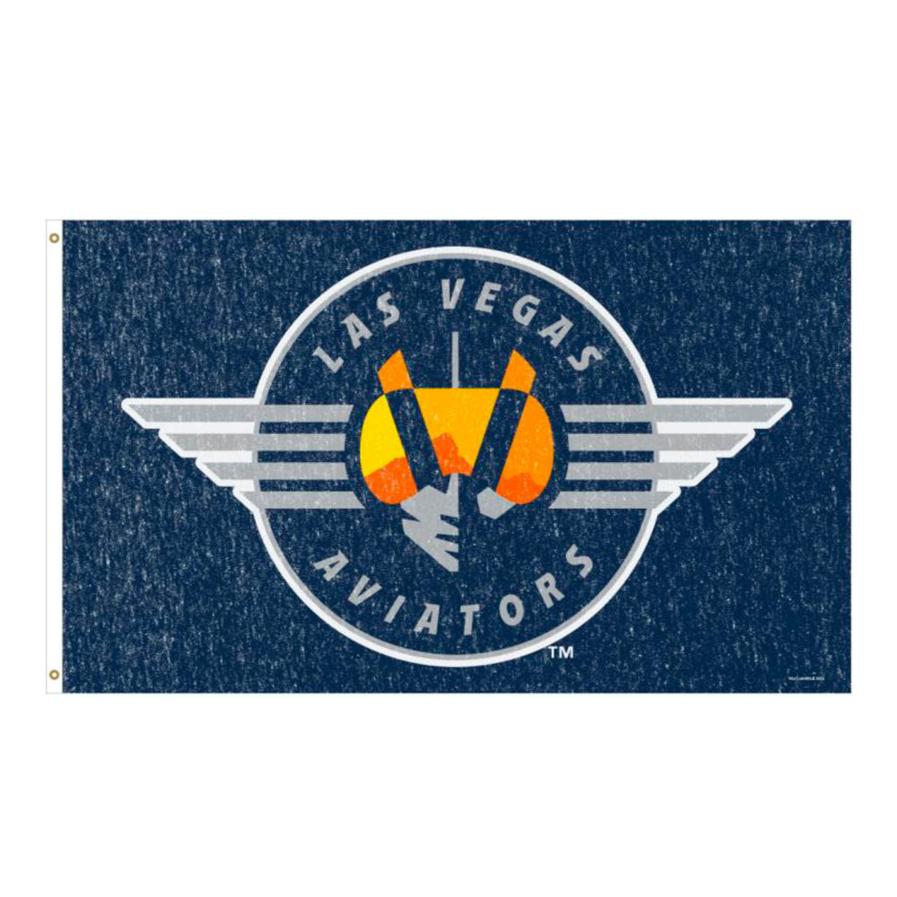 Las Vegas Aviators Wincraft Retro Logo Distressed Navy Heather 3x5 Del ...